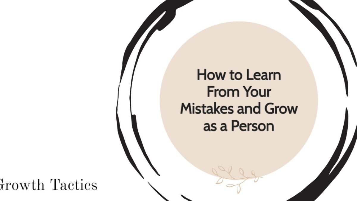 Learn From Your Mistakes