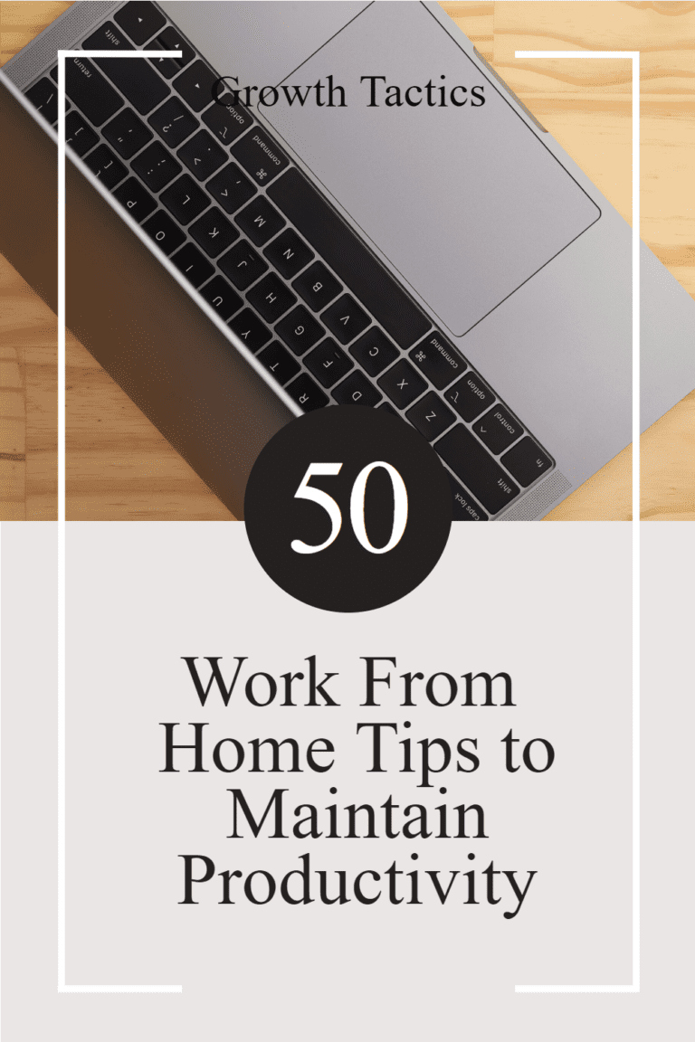 50 Work From Home Tips to Maintain Productivity
