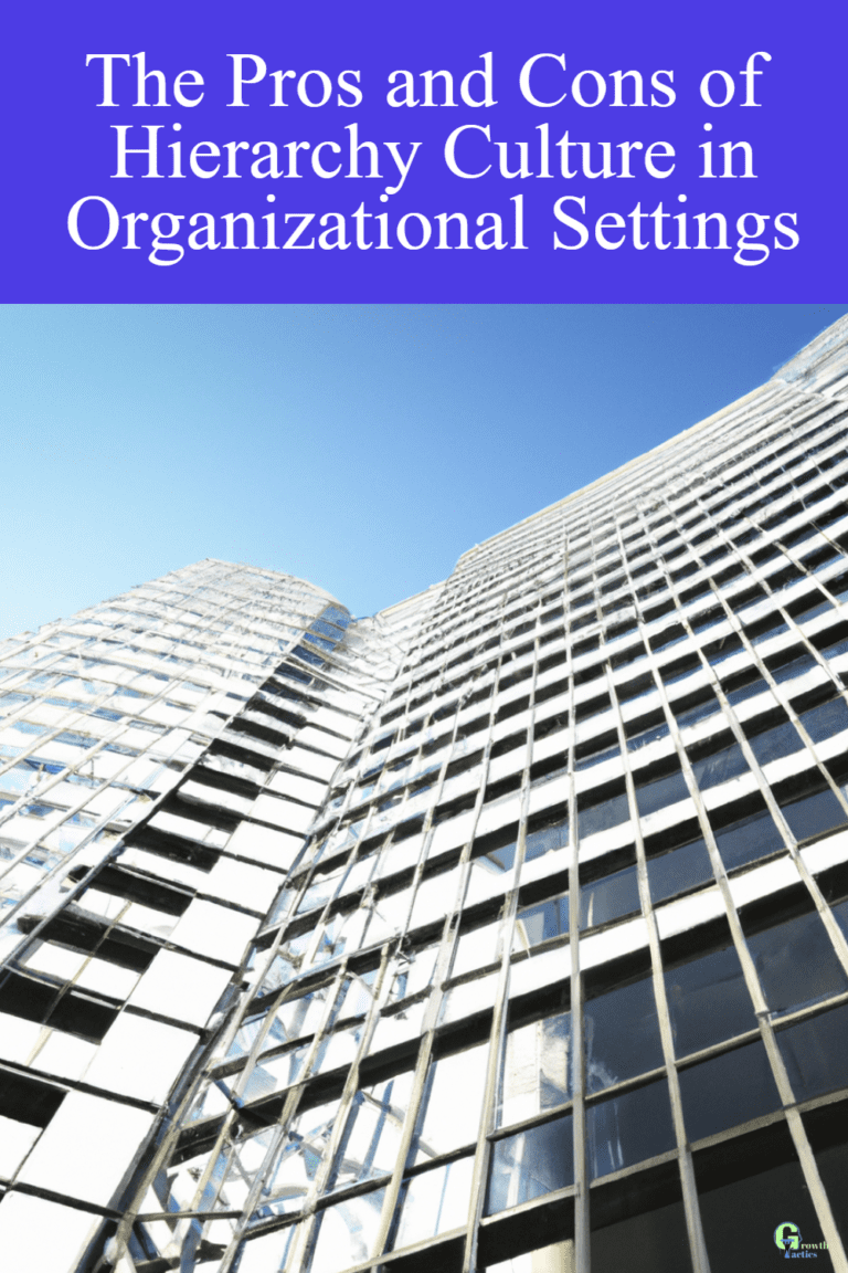 The Pros and Cons of Hierarchy Culture in Organizations