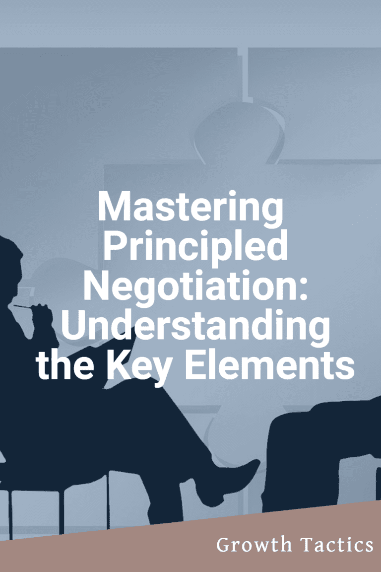 Mastering Principled Negotiation: Understanding the Key Elements