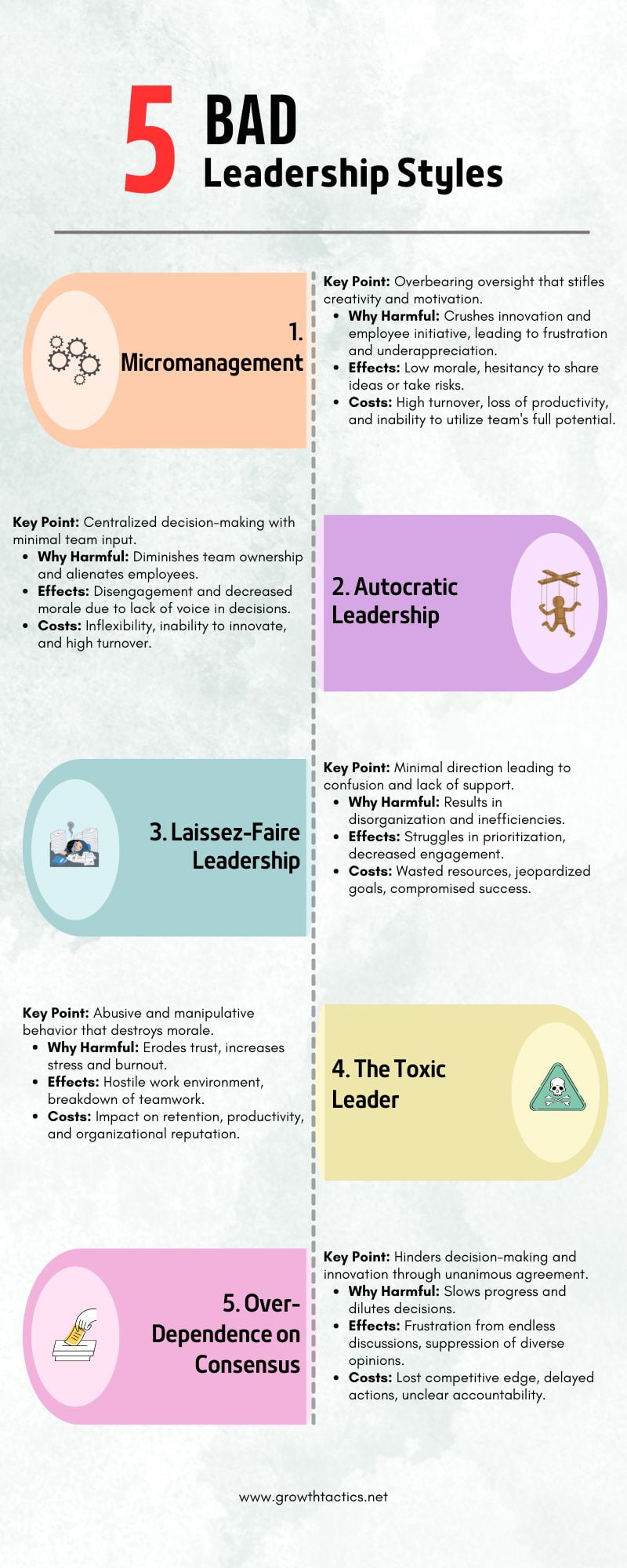 5 Bad Leadership Styles to Avoid for Team Success