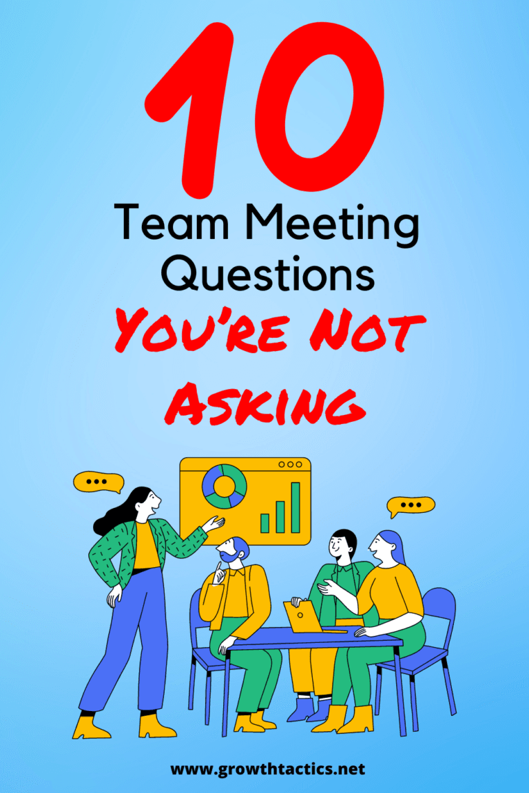10 Genius Team Meeting Questions You're Not Asking