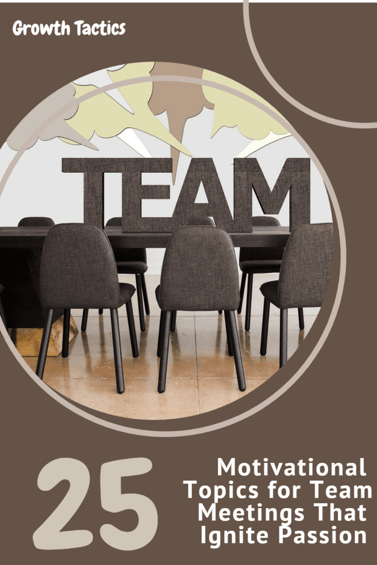 25 Motivational Topics for Team Meetings That Ignite Passion