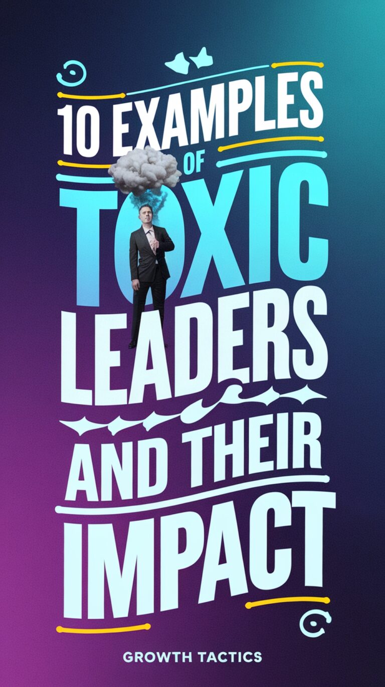 10 Examples of Toxic Leaders and Their Impact