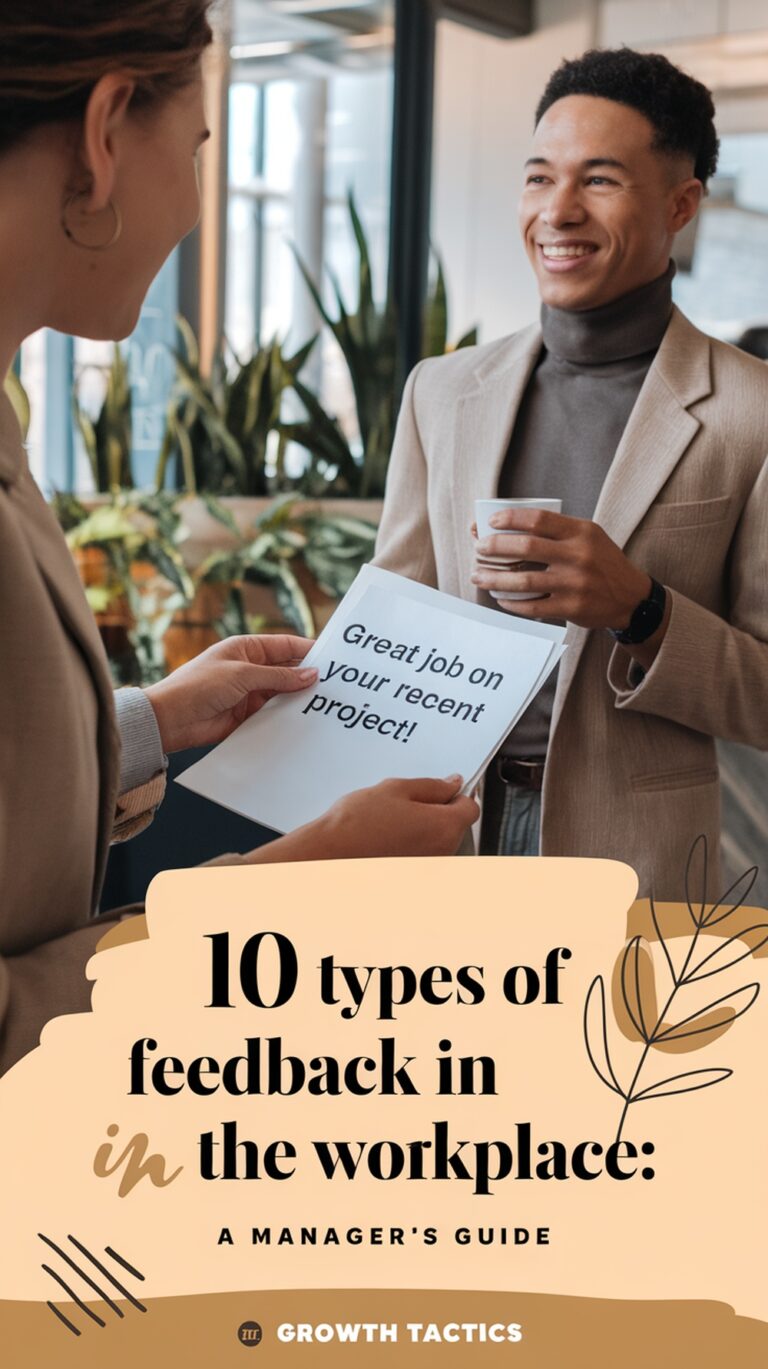 10 Types of Feedback in the Workplace: A Manager's Guide
