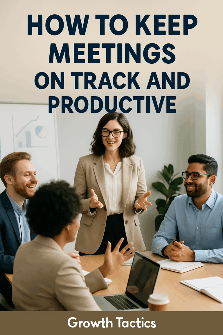 How to Keep Meetings on Track and Productive